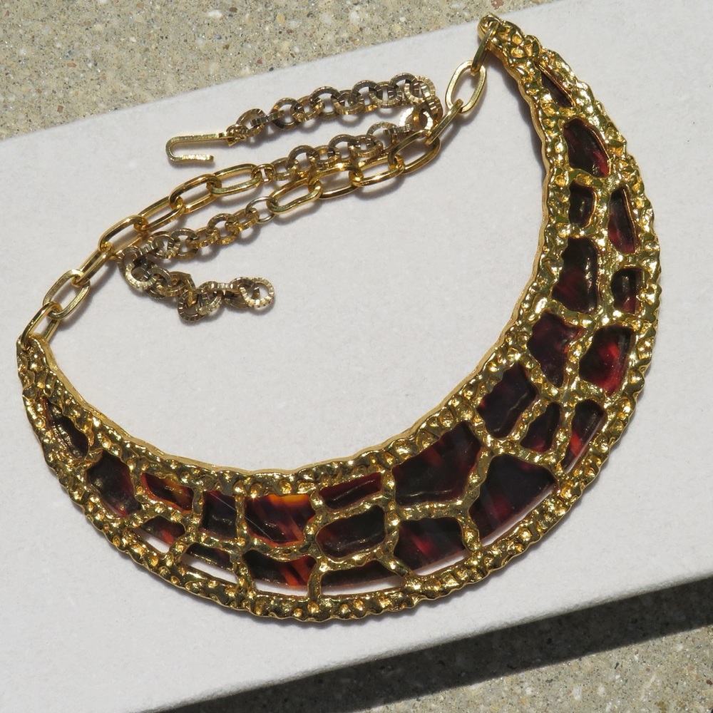 Vintage Trifari Jonathan Bailey 1970s Brutalist Gold … - Gem